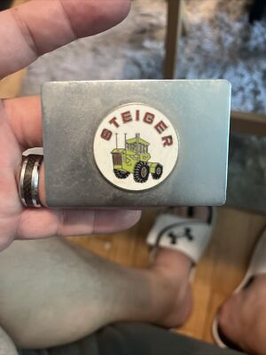 Vintage Belt Buckle Steiger 4wd Farm Tractors Rare Nice Condition | eBay