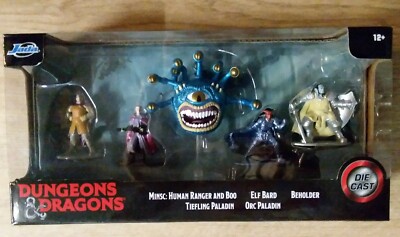 Dungeons & Dragons Die Cast Miniatures 5 Figures Set Jada toys inc 12 ...
