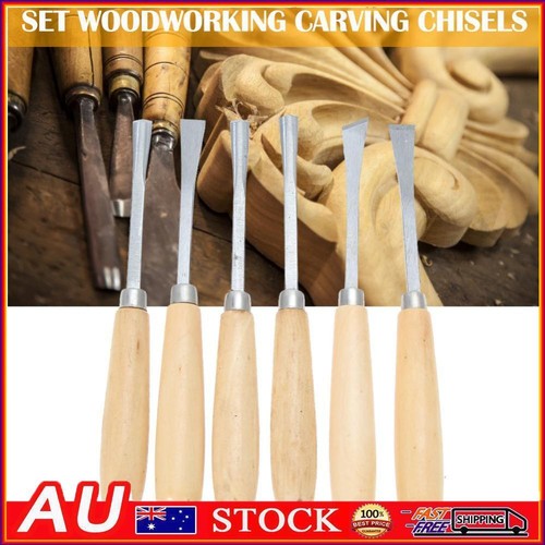 6pcs Wood Carving Chisels Set Carpenter Carving Chisel Kit DIY Hand ...