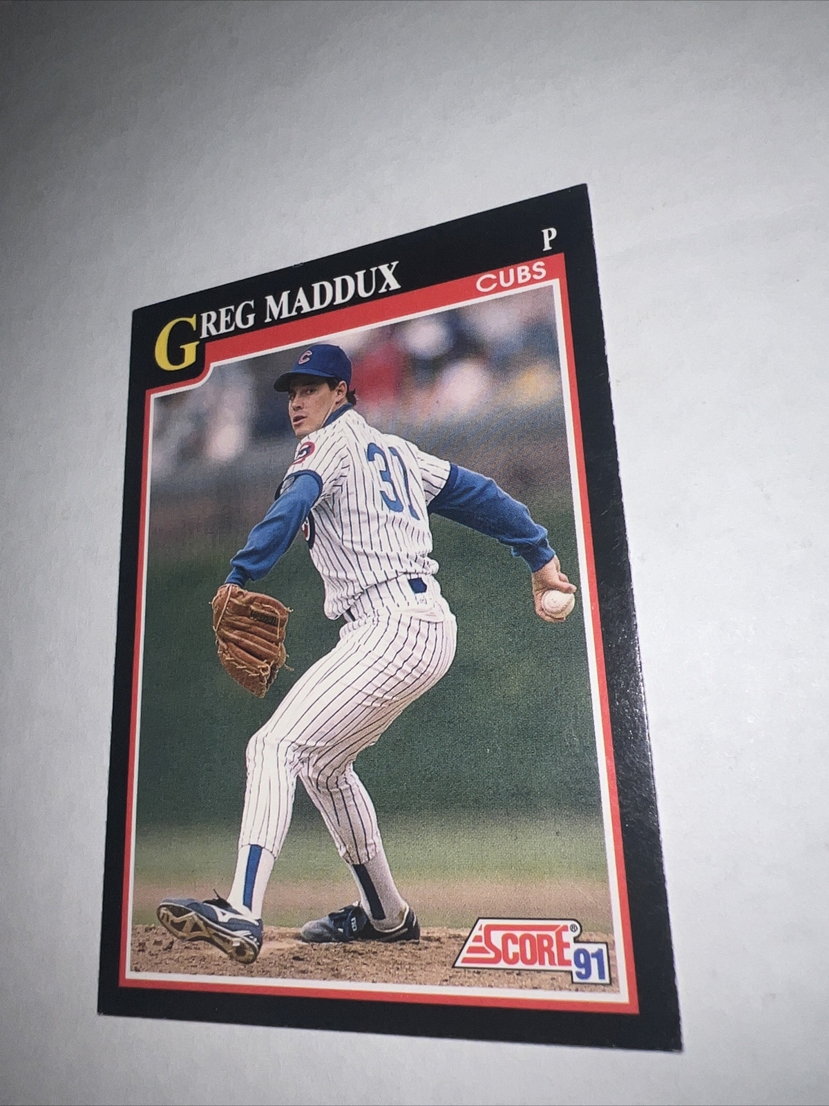 1991 Score Baseball Card #317 Greg Maddux * HOF * Chicago Cubs / Braves ...