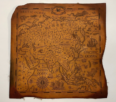 Treasure Map Pirate Map Art Print Poster Reproduction CANVAS | eBay
