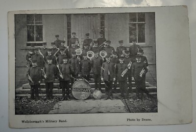 Wellsborough Military Band Litho Photo Postcard Wellsboro Tioga County ...