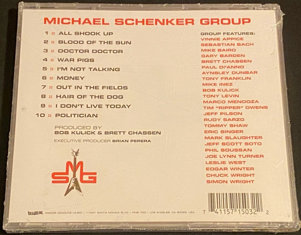 Michael Schenker Group - Heavy Hitters CD (2005, Deadline) New & Sealed ...