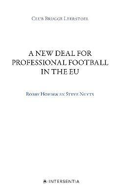 New Deal for Professional Football in the EU : Club Brugge Chair by ...