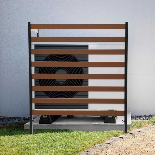2-Panel Air Conditioner Fence Outdoor Rectangular Privacy Fence Panel ...