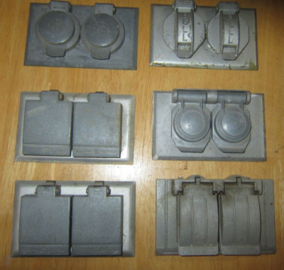 Vintage Weatherproof Outlet Covers GE Slater Bell Pass & Seymour QTY 7 ...