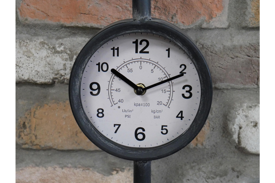 Industrial Pipe Wall Clock Vintage Warehouse Style Pipe Fittings Retro ...