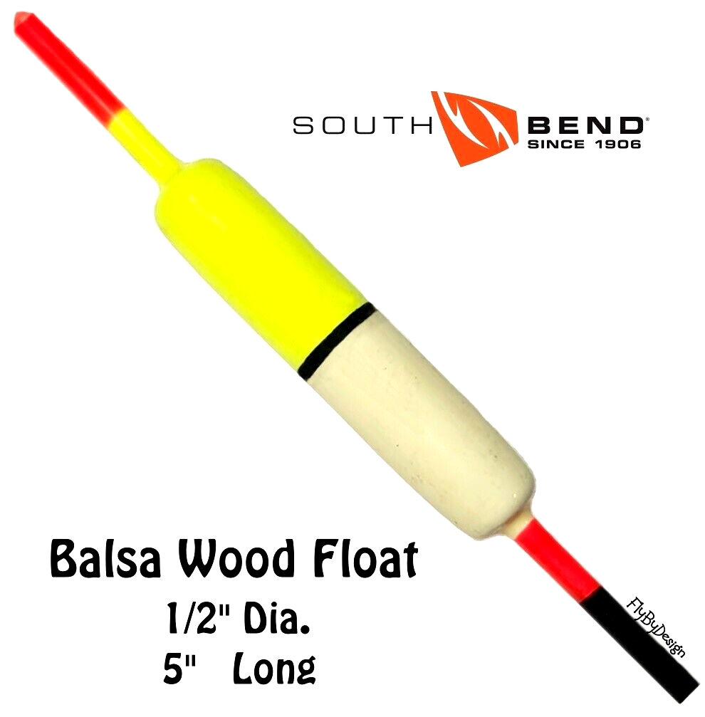 South Bend Balsa Slip Floats (1/2" size, 5" Long) ************** 2-Pack ...