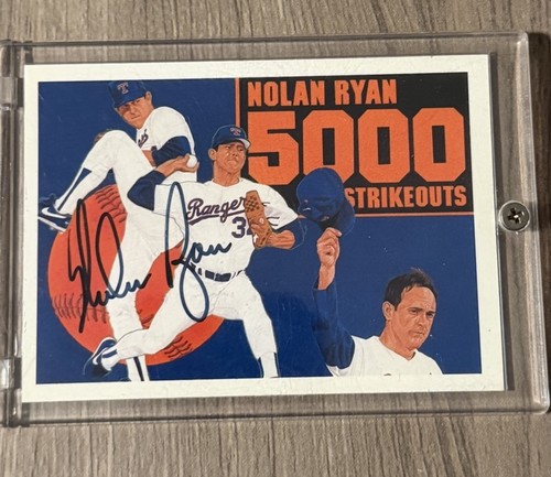 1990 Upperdeck Nolan Ryan 5000 Strikeouts Autograph # 1367/1989 Ken ...