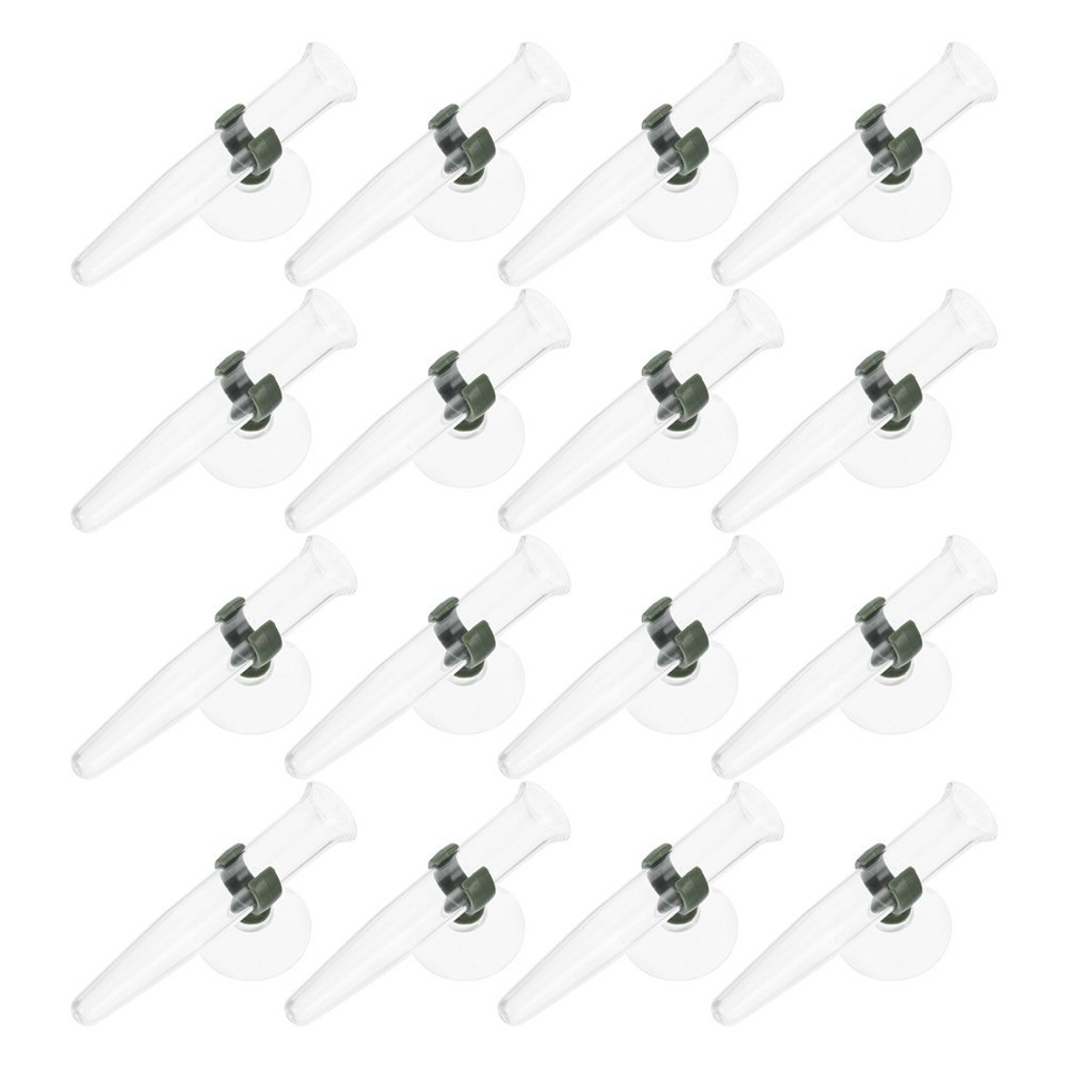 16 Pcs Clear Floral Water Tubes with Suction Cup for Orchid Hydration ...