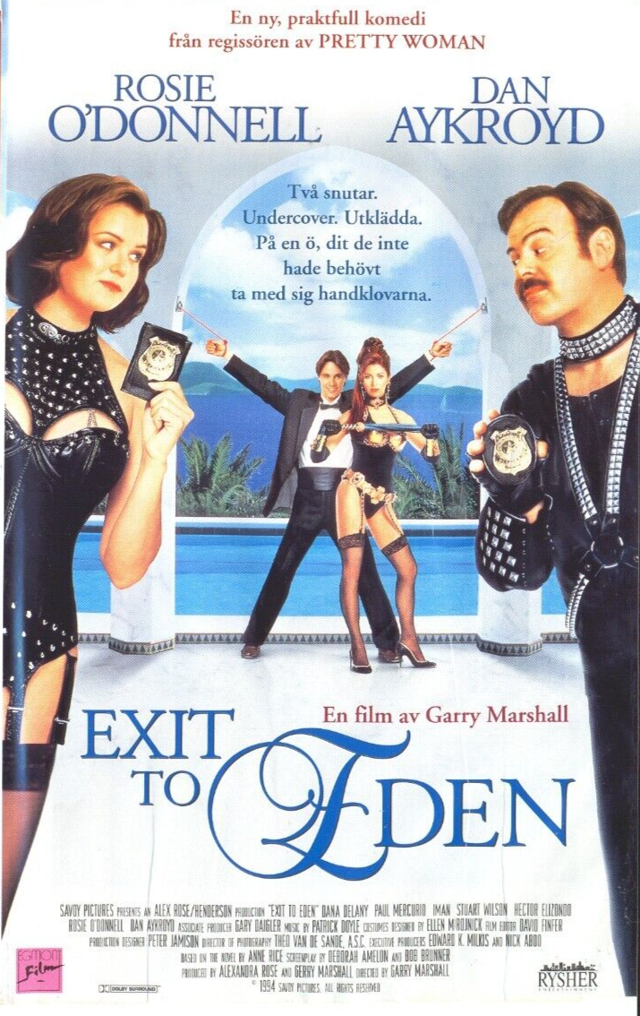 EXIT TO EDEN (1994) Rosie O'Donnell-Dan Akroyd, Public Domain DVD NO ...
