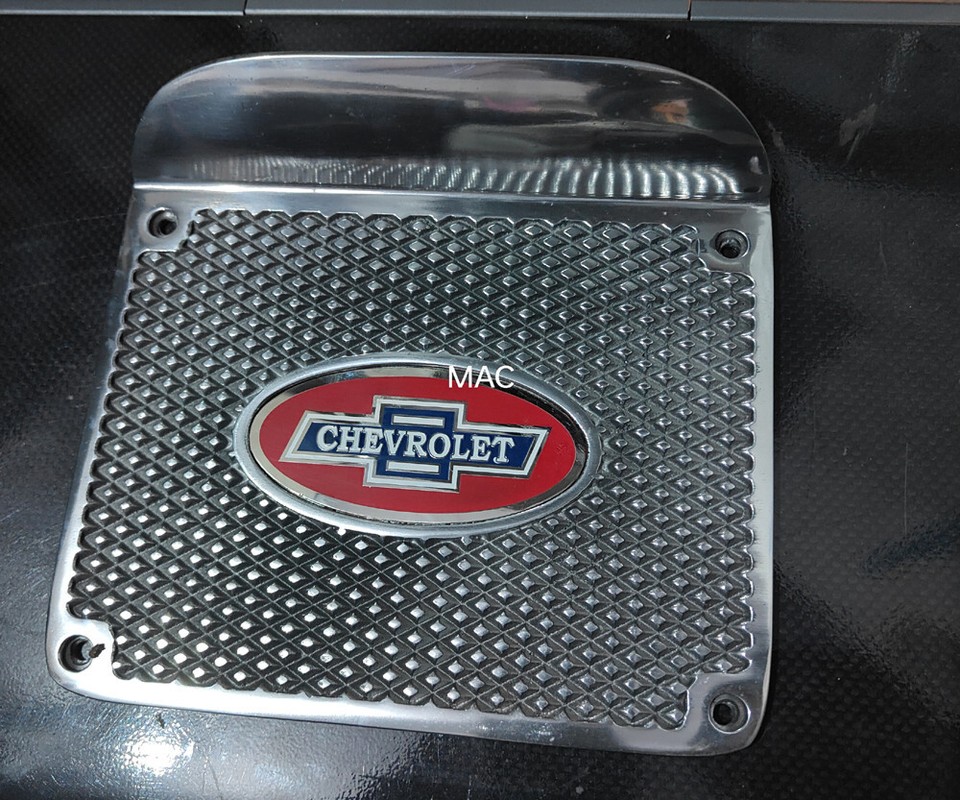 Early Chevy Car Running Board Foot Step Plates Set 2pcs | Silver ...