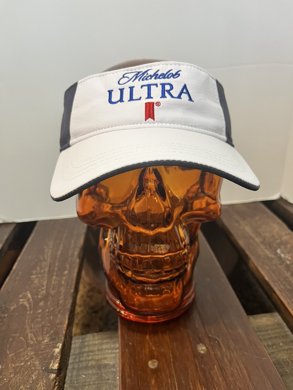 Michelob Ultra Beer Sun Golf Visor Adjustable Hat Cap… - Gem
