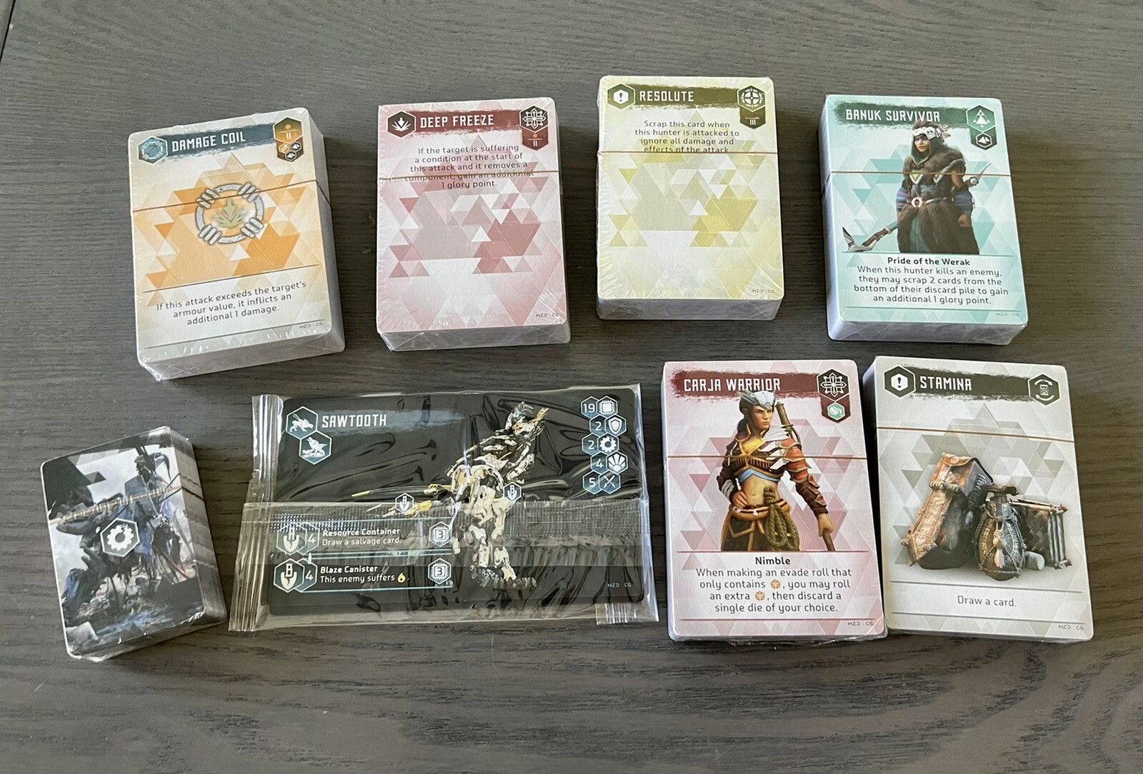 Horizon Zero Dawn Board Game | All Main Game Cards Sealed | Official ...