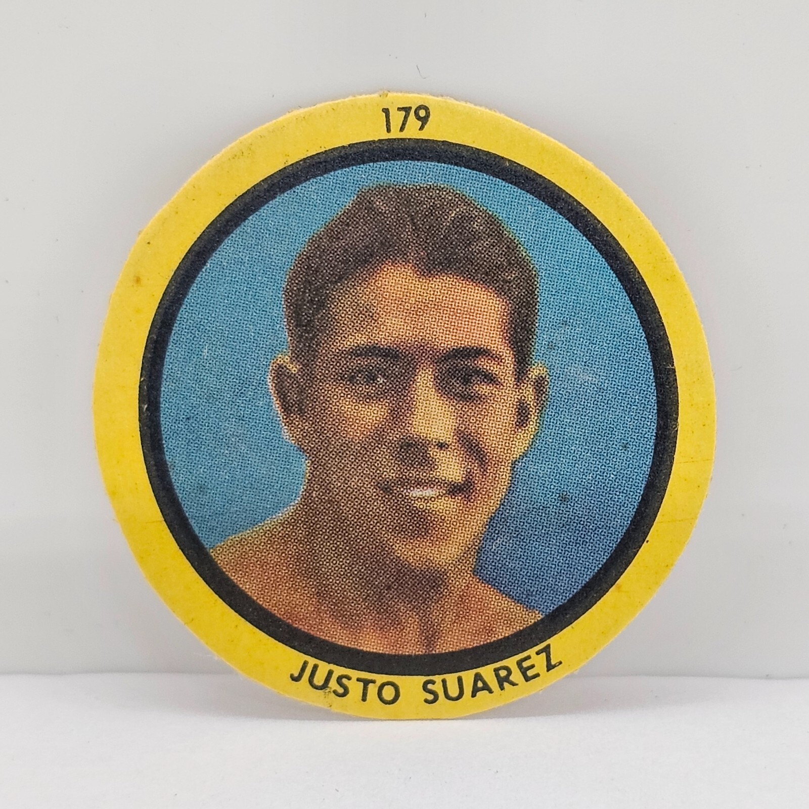 JUSTO SUAREZ (EL TORITO DE MATADEROS) Nº 179 1969 ORIGINAL BOXING CARD ...
