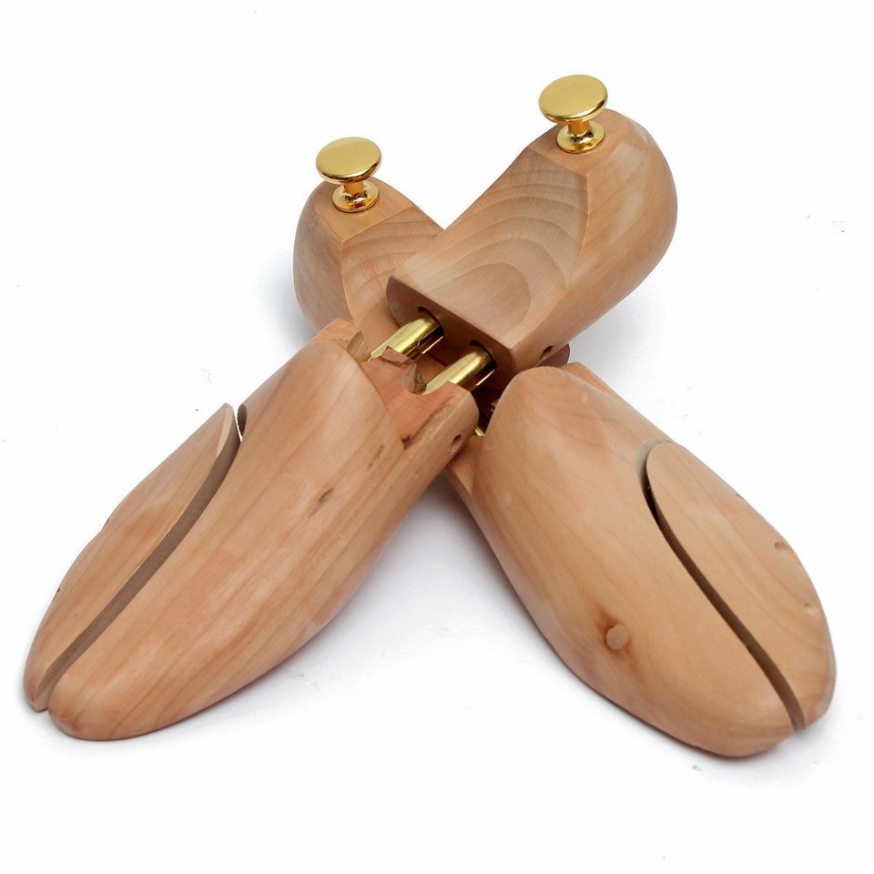 Pair Wooden Shoes Tree Holder Shaper Keeper Stretcher EU 35-46/US 5-12 ...