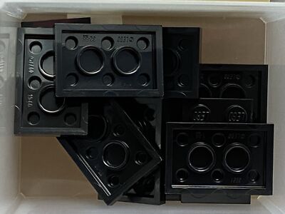 LEGO Parts - Black Plate 2 x 3 - No 3021 - QTY 10 | eBay