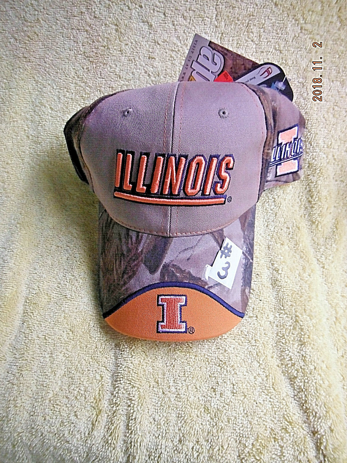 NWT'S! VINTAGE-OOP ILLINOIS FIGHTING ILLINI REALTREE CAMO CAP W/ 3-D ...