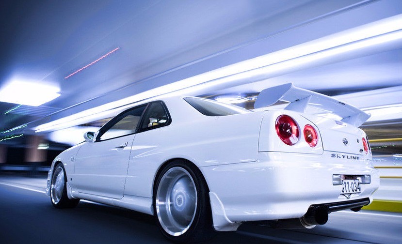 JDM OEM R34 GT-R V-SPECⅡNur Carbon Hood Caution Sticker DECAL GTR BNR34 ...