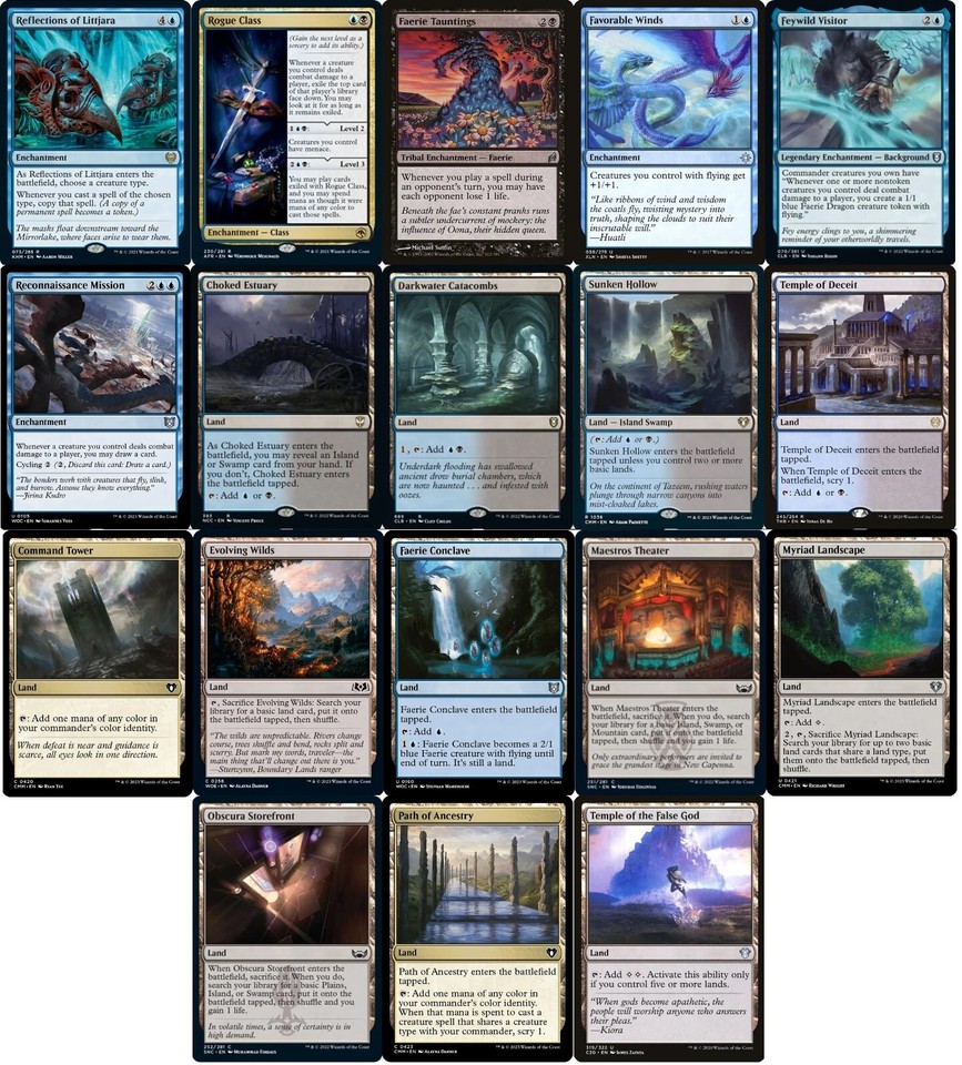 Commander Dimir Faerie Deck - Blue Black - cEDH EDH - Powerful - 100 ...