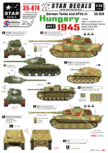Star Decals 35-874, Decals for German Tanks in Hungary 1945 #2, 1:35 ...