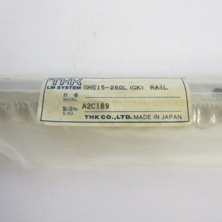 THK AMERICA INC SHS15-280L-GK LINEAR GUIDE STANDARD BALL PROFILE RAIL ...
