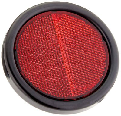 Hella Reflex Reflector Lens Colour: Red Round mounting/Bolted 8RA 002 ...