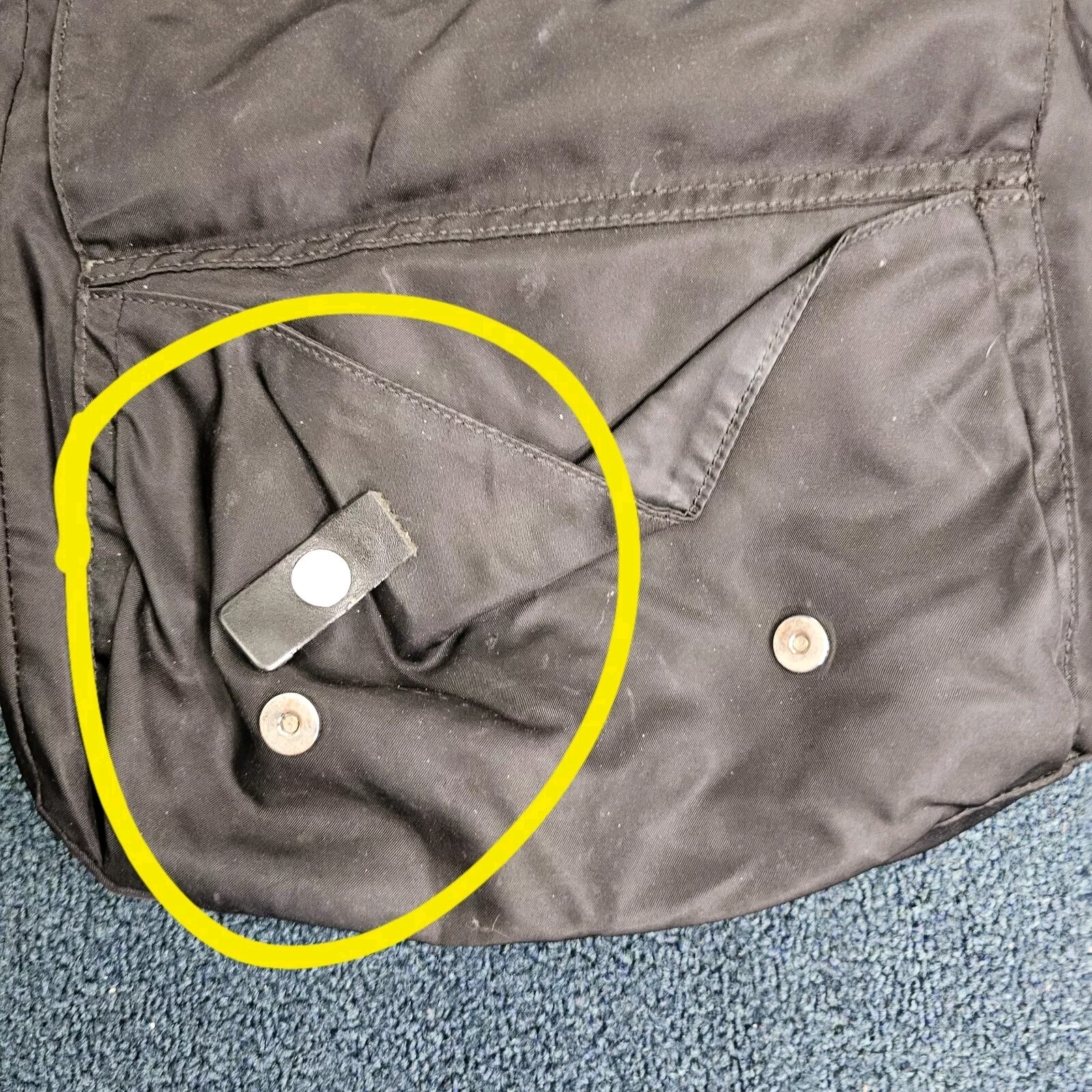 Damaged* Tumi Backpack Black Chest Strap 14x12 Small Nylon P8c | eBay