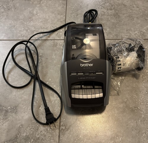 Brother QL-570 Professional Thermal Label Printer w/Power Cord & Labels ...