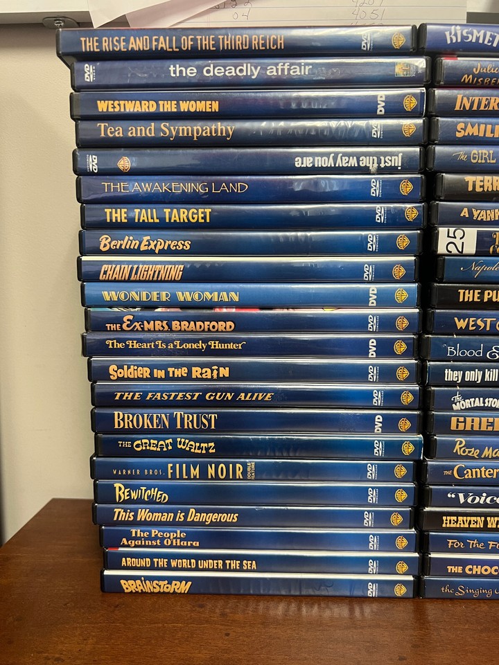 Huge Set of 44 Warner Brothers Archive Collection DVDs FULL LIST IN ...