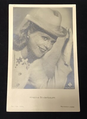 Edwardian Actress Kristina Soderbaum British Vintage Postcard | eBay