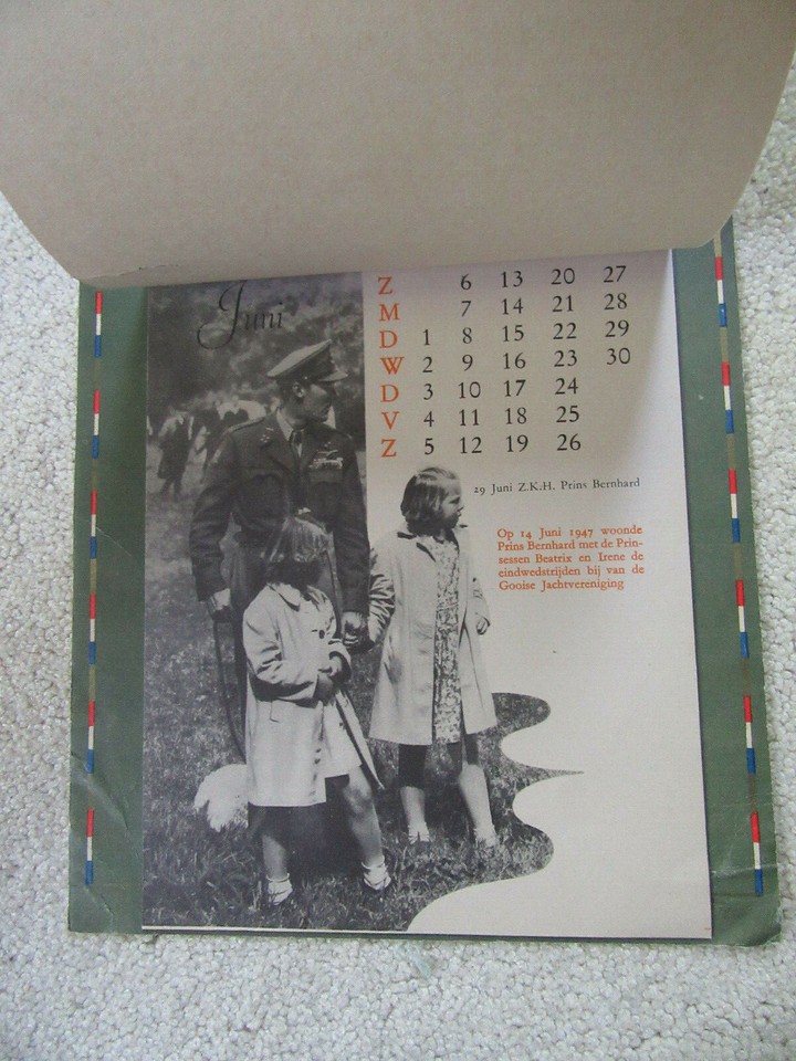 (1948 Calendar) Princess Juliana and Prince Bernard Royal Family ...