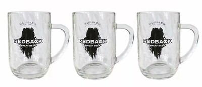 Matilda Bay Redback Wheat Beer 3 x Pint Tankards Glasses 600ml (HL 570 ...