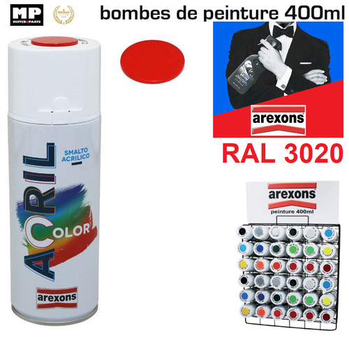 400ml Spray Bomb AREXONS Acrylic Painting Red TRAFFIC RAL 3020 | eBay