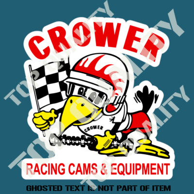 CROWER CAMS DECAL STICKER VINTAGE AMERICANA HOT ROD RAT ROD DECALS ...