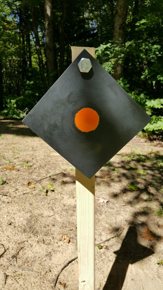 AR Steel Shooting Target + Mount Kit (Bolt Spring) 6" X 3/8" Painted ...