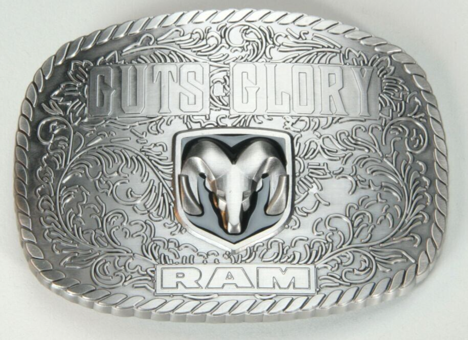 Ram Guts-Glory Western Belt Buckle Speccast New Licensed | eBay