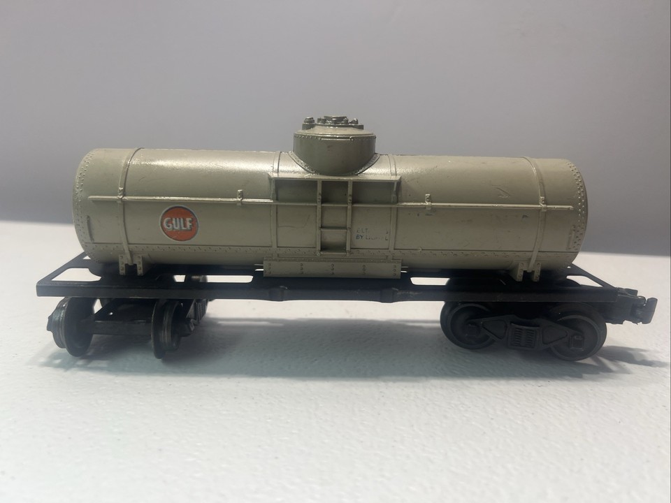 LIONEL POST-WAR 6025 GULF TANK CAR- 027- GOOD | eBay