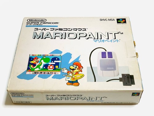 Mario Paint Super Famicom Mouse Set for SFC Nintendo Japan New Japan KF ...