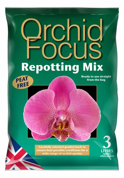 Growth Technology Orchid Focus Repotting Compost Mix 3L Growing ...