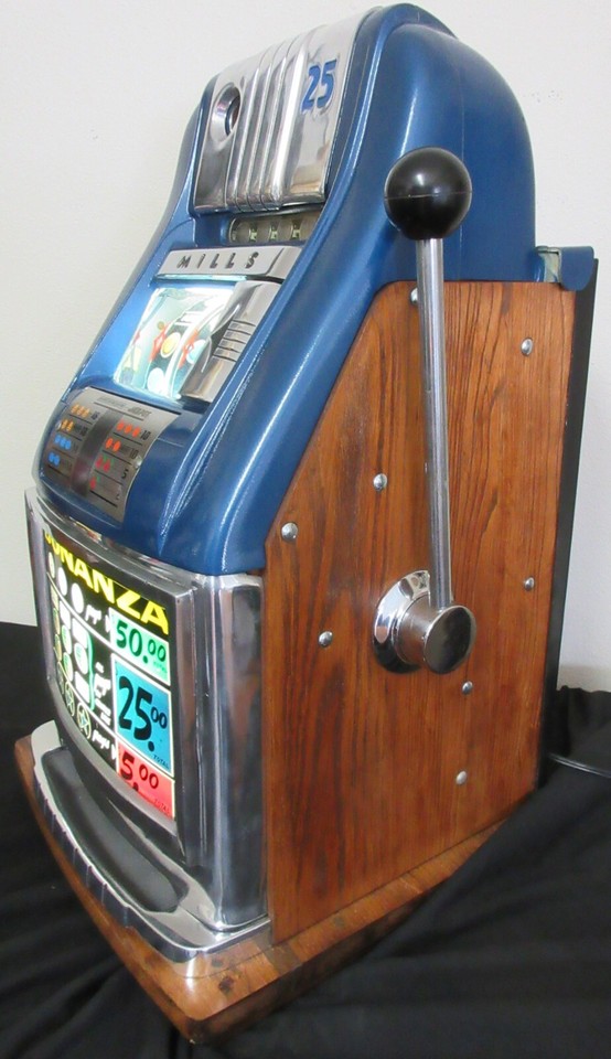 Mills 25c Bonanza High Top Slot Machine Circa 1950. Fully Restored | eBay