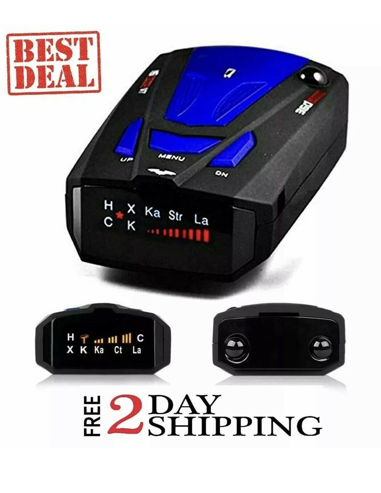 Best Laser Camera Radar Detector Cop Cars Police Scanner Real Kit 360 ...