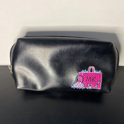 Mary Kay Makeup Cosmetic Travel Bag Pouch Black & Pink Small MK Logo ...