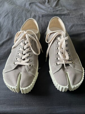 Mason Margiela Tabi Low Canvas Sneakers (Gray) EU 41 U.S 9.5 U.K 7 | eBay