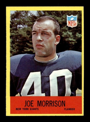 1967 Philadelphia #116 Joe Morrison Giants EX-MT+ *a8 | eBay