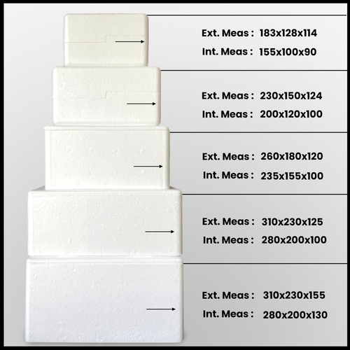 POLYSTYRENE COOL THERMAL BOXES FOAM FISH REPTILES PERISHABLE MEDICAL ...