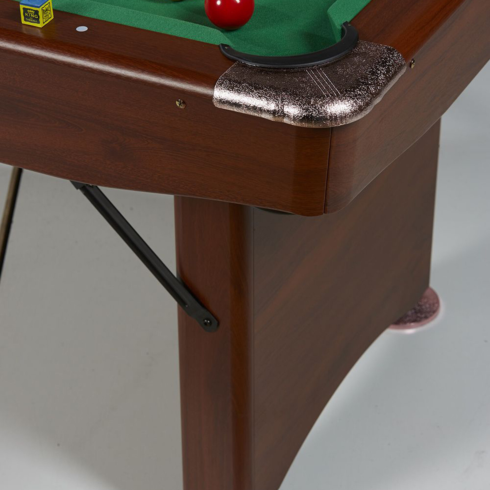Black CHALLENGER 7' POOL TABLE WITH FOLDING LEGS From *SUPERPOOL UK ...