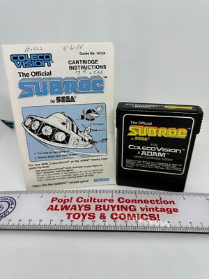 1983 ColecoVision Sega Subroc Game And Manual Inv-1096 | eBay