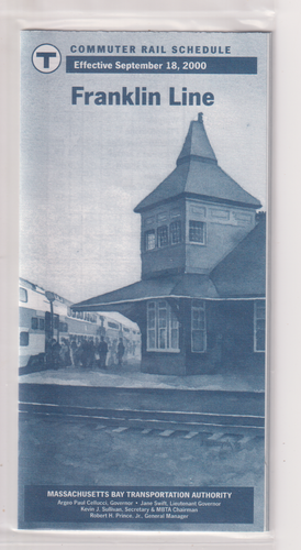 BOSTON - MBTA South Station FRANKLIN Sept. 18, 2000 ( MINT ) | eBay