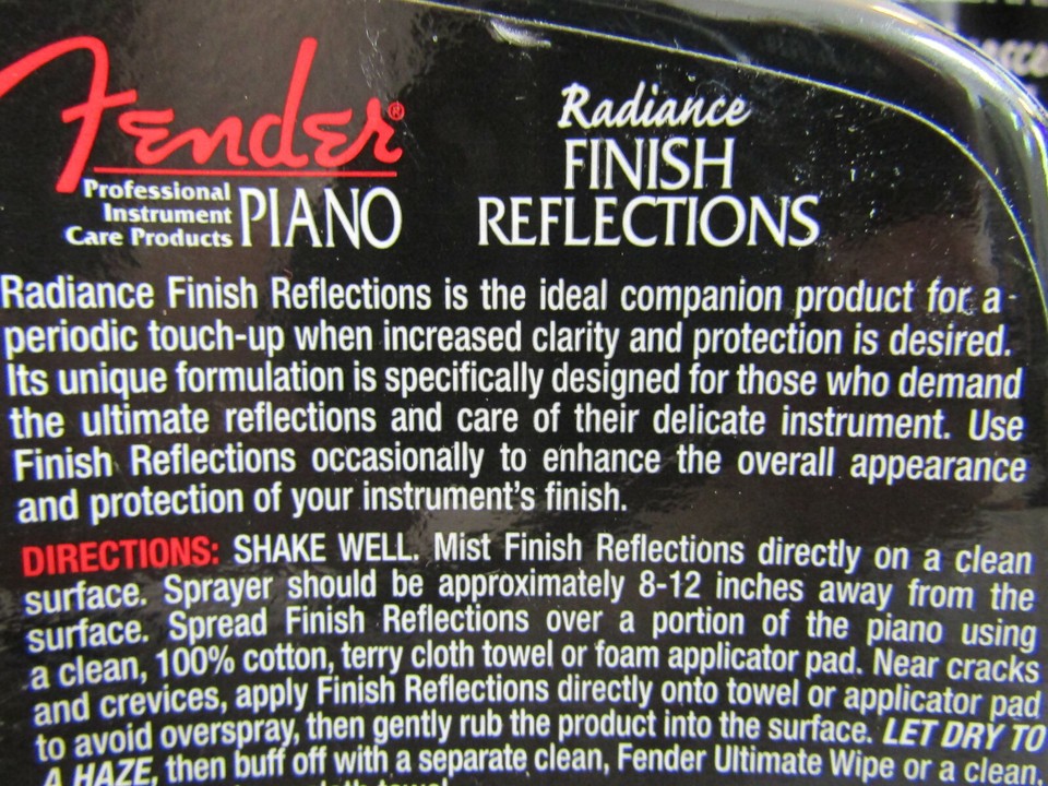 4 x MEGUIAR'S FENDER GUITAR + PIANO FINISH CARE PRODUCTS - SPRAY ...